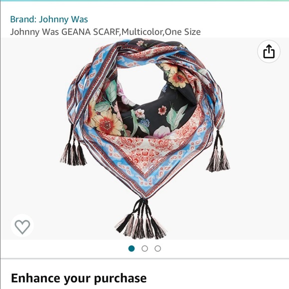 Johnny Was | Accessories | Johnny Was Geana Silk Scarf Boho Floral 42 ...